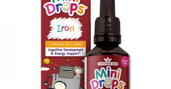 Iron Mini Drops 50ml - Natures Aid / παιδιά 3 μηνών - 5 ετών ...